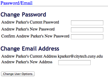Changing your Password and Email Address | The WeBWorK Project